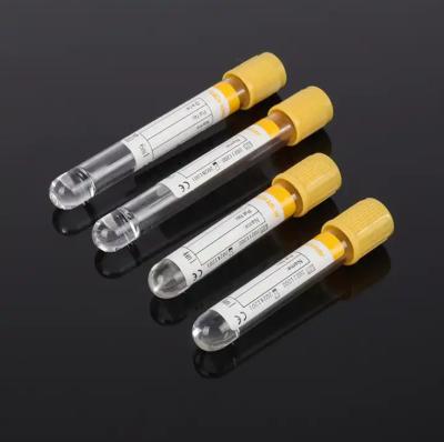 China 3ml-10ml Gel and Clot Activator Vacuum Blood Collection Tube Yellow Top for Biochemical Tests for sale