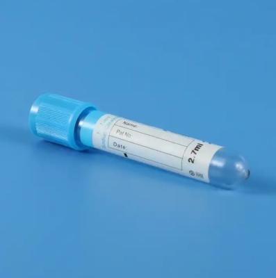 China 1.8ml Blue Sodium Citrate 1:9 Additive Disposable Vacuum Blood Collection Tube for sale