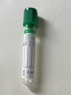 China Lithium Heparin Plasma Tubes 1-10ml for Clinical Chemistry Analysis Green Top Vacuum Blood Collection Tube for sale