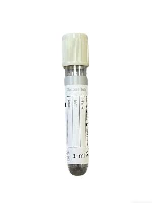 China Grey Top Glucose Vacuum Blood Collection Tube 2ml 13x75mm Sodium Fluoride Potassium Oxalate for sale