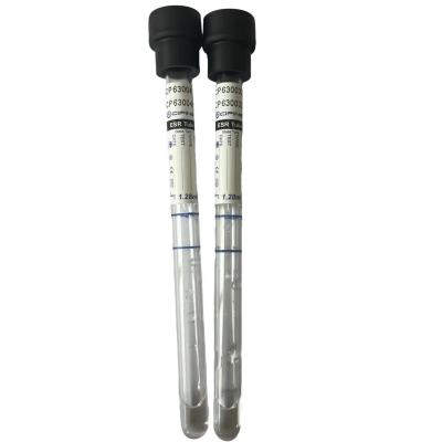 China 1.28ml ESR Vacuum Blood Collection Tube for Westergren Method 13x75mm for sale