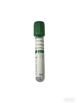 China Lithium Heparin Blood Collection Tubes 3-10ml Green Top Vacuum Tubes for Clinical Chemistry for sale