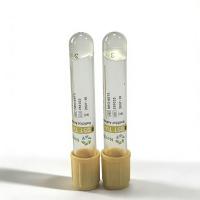 China Clear Label SST Vacuum Blood Collection Tube 3ml-10ml Gel Clot Activator Yellow Top for sale