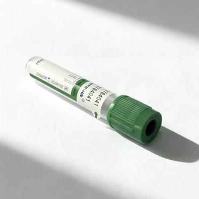 China Sodium Heparin Vacuum Blood Collection Tube 1-10ml Push-Down Safety Cap for Lithium Monitoring for sale