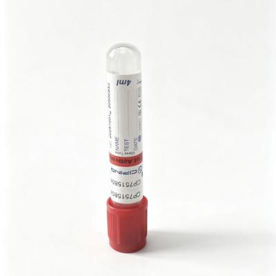 China Vacuum Blood Collection Tube 1-10ml Plasma Specimen Draw with Additive Options for sale