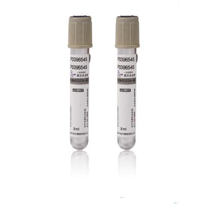China Grey Top Glucose Vacuum Blood Collection Tube 2ml 3ml 4ml Sodium Fluoride PET for sale