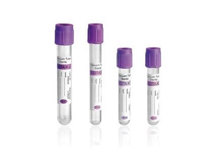 China Customized 2ml Purple Cap EDTA Blood Collection Tube with 3500-4000 RPM Centrifugation for Clinical Hematology for sale
