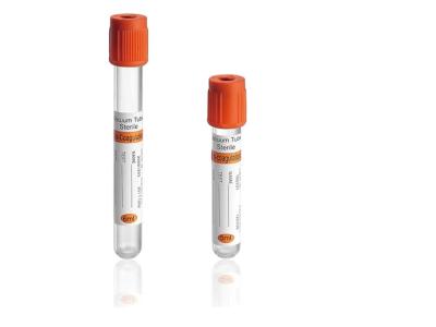 China Orange Top Pro Coagulation Tube BD Vacuum Blood Collection 1-6ml with Clot Activator for Medical Testing for sale
