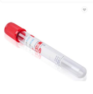 China Plain Blood Collection Tubes 1ml-5ml No Additive Red Cap Vacuum Tubes for Medical Laboratory Testing for sale