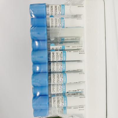 China 6ml 13×100mm Lithium Heparin Blood Collection Tube with Blue Cap for Coagulation Testing (1:9 Ratio) for sale