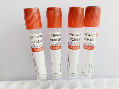 China Medical Blood Collection Tubes 1-6ml Capacity with Fast 5-8 Minute Coagulation for Clinical Testing for sale
