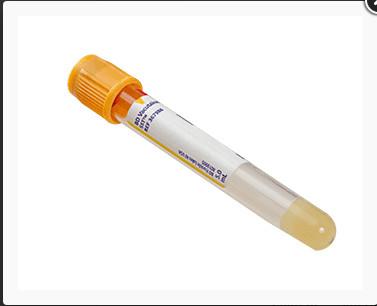 China PET Glass Sterile Blood Collection Tube with Orange Gel Clot Activator - 1-6ml Volume, 3500-4000 RPM Centrifuge for sale