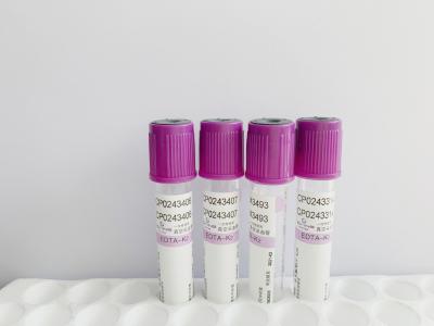 China EDTA Blood Collection Tubes K2/K3 1-10ml Draw Volume with ±10% Vacuum Tolerance for Clinical Hematology for sale