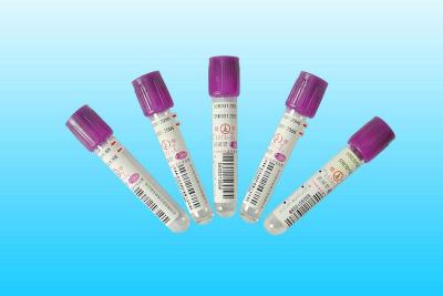China Sterile Vacuum EDTA Blood Collection Tube Purple Top 1-6ml Capacity for Clinical Hematology Testing for sale