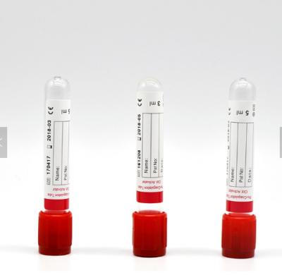 China Micro Type Blood Collection Tubes No Additive Plain Serum - 3ml to 10ml Capacity, 13mm to 16mm Diameter for Clinical Testing for sale