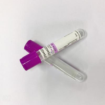 China Medical Disposable EDTA K2/K3 Vacuum Blood Collection Tubes - 2ml to 10ml Capacity, 13×75mm to 16×100mm Sizes for sale