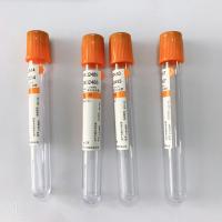 China 1ML-6ML Clot Activator Blood Collection Tube - Orange Top 13×75mm to 16×100mm for Clinical Testing for sale