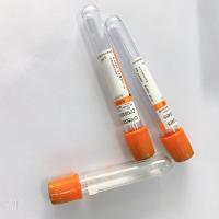 China Medical Sterile Pro Coagulation Tube 5 Min Centrifugation 1-10ml Volume Orange Top Blood Collection for sale