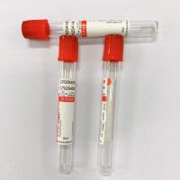 China Plain Vacuum Blood Collection Tubes 1ml-6ml No Additive Red Cap for Serum Testing for sale