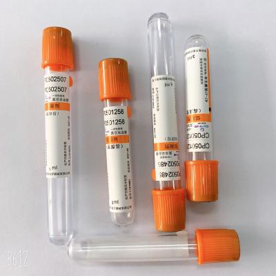 China Laboratory Vacuum Coagulation Tube 1.8ml-10ml for Rapid Serum Biochemical Testing with Glass/PET Options for sale