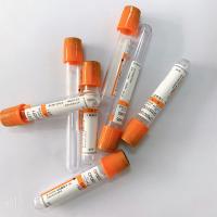 China Orange Tipped Coagulation Blood Collection Tubes 1-10ml with 5-8 Minute Clotting for Medical Laboratories for sale