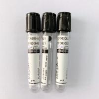 China PET/Glass Black Cap ESR Blood Collection Tube 1.8ml for Westergren Method with 1:4 Anticoagulant Ratio for sale