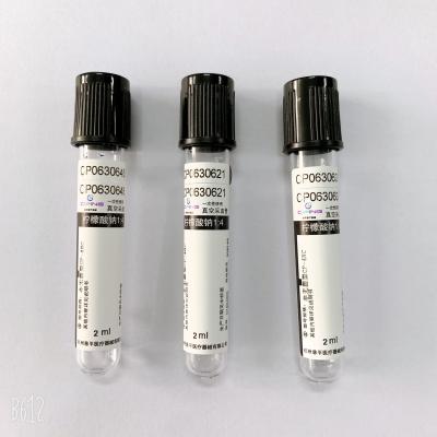 China Disposable Clinical Micro ESR Capillary Tube 1.8ml Blood Sedimentation Test with 3.8% Sodium Citrate for sale