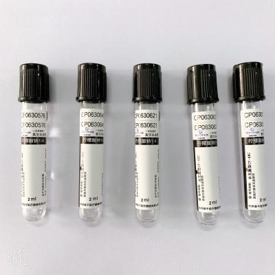 China Slender ESR Tube Sodium Citrate 1:4 Blood Collection - 1-10ml Capacity, 13-16mm Diameter for Westergren Method for sale