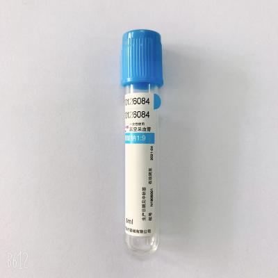 China Blue Cap Plasma Blood Collection Tubes 2ml with 3.2% Sodium Citrate for Coagulation Testing - 3500-4000 RPM Centrifuge for sale