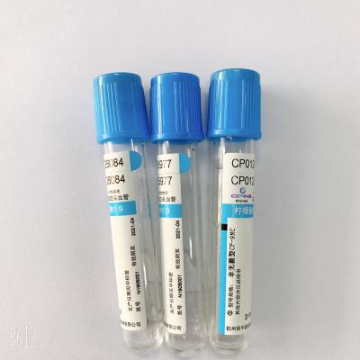 China Sodium Citrate Blood Collection Tubes 1-6ml for Coagulation Testing with 0.019mol/l Anticoagulant for sale