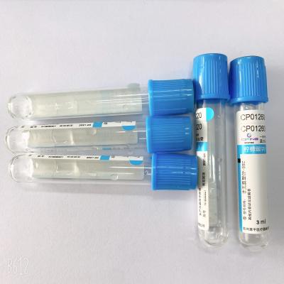 China 3.2% Sodium Citrate Vacuum Blood Collection PT Tube - 13×75mm & 13×100mm Sizes with 2-5ml Capacity for sale