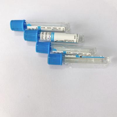 China Glass PET Sodium Citrate Blood Collection Tube 6ml for Coagulation Test CE ISO for sale