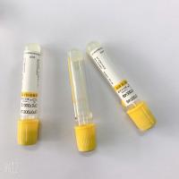 China Disposable Gel and Clot Activator Tube 13×75mm 13×100mm with Yellow Cap for Blood Collection for sale