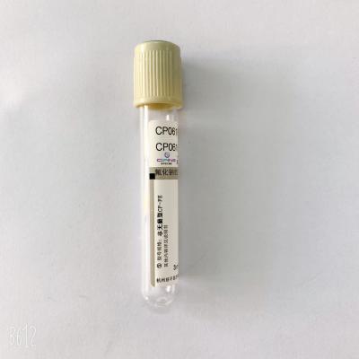 China BD Pediatric Blood Collection Tubes Grey Cap for Glucose Testing - 100PCS/Tray with Sodium Fluoride Additive for sale