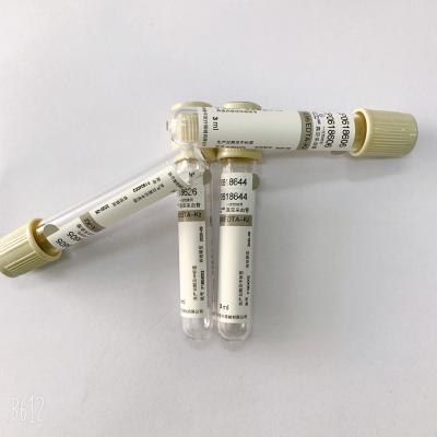 China Medical PET Blood Collection Tubes 1-6ml Grey Top with Sodium Fluoride Heparin for Glucose Testing for sale