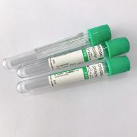 China Disposable Sterile Lithium Heparin Blood Collection Tube 1-10ml Capacity with Green Cap for Clinical Biochemistry Testing for sale