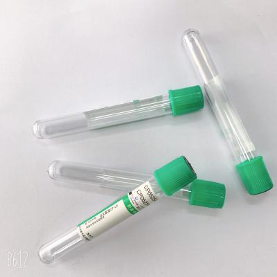 China Evacuated Blood Collection Heparin Lithium Tube 3ml 5ml 10ml with Gel Separator for Clinical Testing for sale