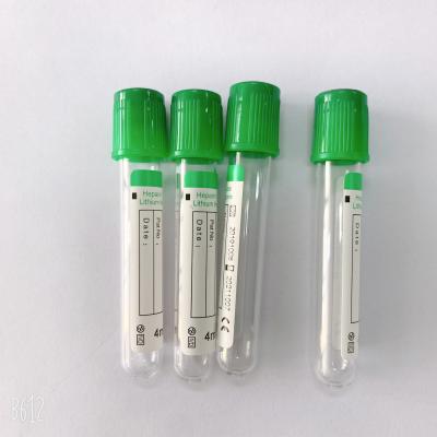 China SST Sodium Heparin Green Top Blood Collection Tubes 1-10ml Capacity with Lithium/Sodium Heparin Coating for sale