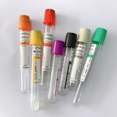 China Calcium Disodium Glucose Blood Collection Tube - PET & Glass Material, 100PCS/Tray Packaging for Plasma Testing for sale