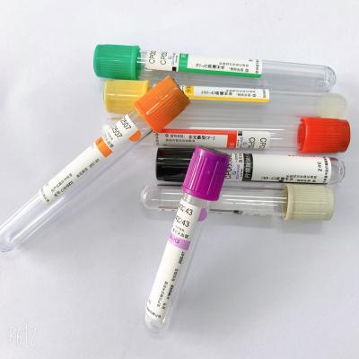 China Disposable Clinical Vacuum Blood Collection Tubes Purple/Gold Top - Glass & PET Materials 12-16mm Sizes 1-10ml Capacity for sale
