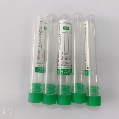 China Micro Type Non-Vacuum Blood Collection Tube 3.2% Sodium Citrate - 13x75mm/100mm/16x100mm Sizes - 1ml to 10ml Capacity for sale
