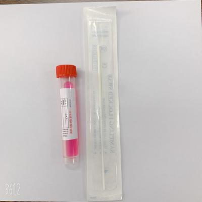China Professional Virus Test Kit with 10ml Preservation Solution and Flocking Swab for Respiratory & Intestinal Virus Sampling for sale