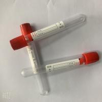 China Vacuum Blood Collection Tube 6.0ml Serum with Clot Activator Red Cap Plastic for sale
