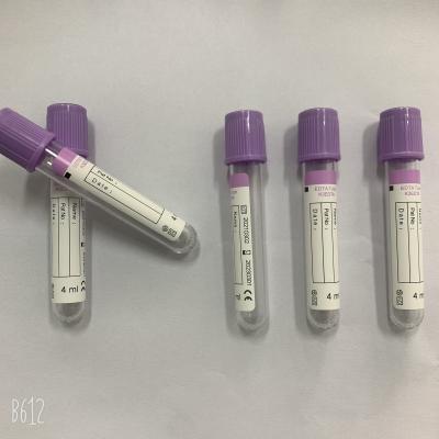 China 13x75mm PET PP Vacuum Blood Collection Tube K2 EDTA 2mL 3mL 4mL for sale