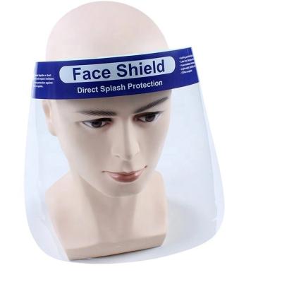China Adult Protective Clear Glasses PET Plastic Medical Face Shield 220mm×320mm Anti Dust Anti-Fog for sale
