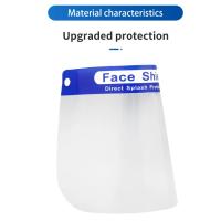 China Clear PET Anti-Fog Protective Face Shield with Double-Sided Coating for Medical and Industrial Safety Use for sale