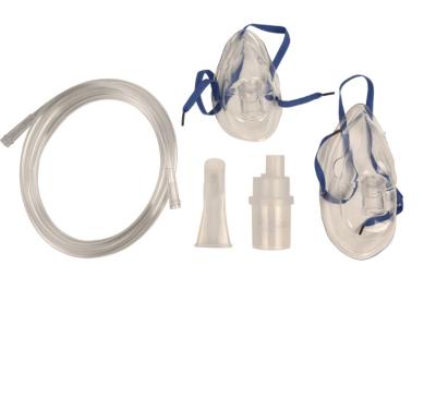 China Disposable Nebulizer Mask Kit with 7ft Anti-Crush Tubing and 6-20cc Medicine Cup for Hospital and Homecare for sale