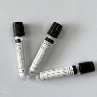 China Sodium Citrate ESR Vacuum Blood Collection Tube 1.6mL PET Glass Black Hat for sale