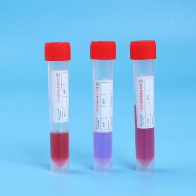 China Inactivated Disposable Virus Sampling Tube with 2mL Red Solution - 5mL Capacity, CE Certified Medical Transport Kit for sale