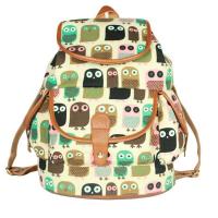 China Women's School Swallow Backpack Fox Bag Girl's Owl Backpack Canvas Shoulder Backpack for sale